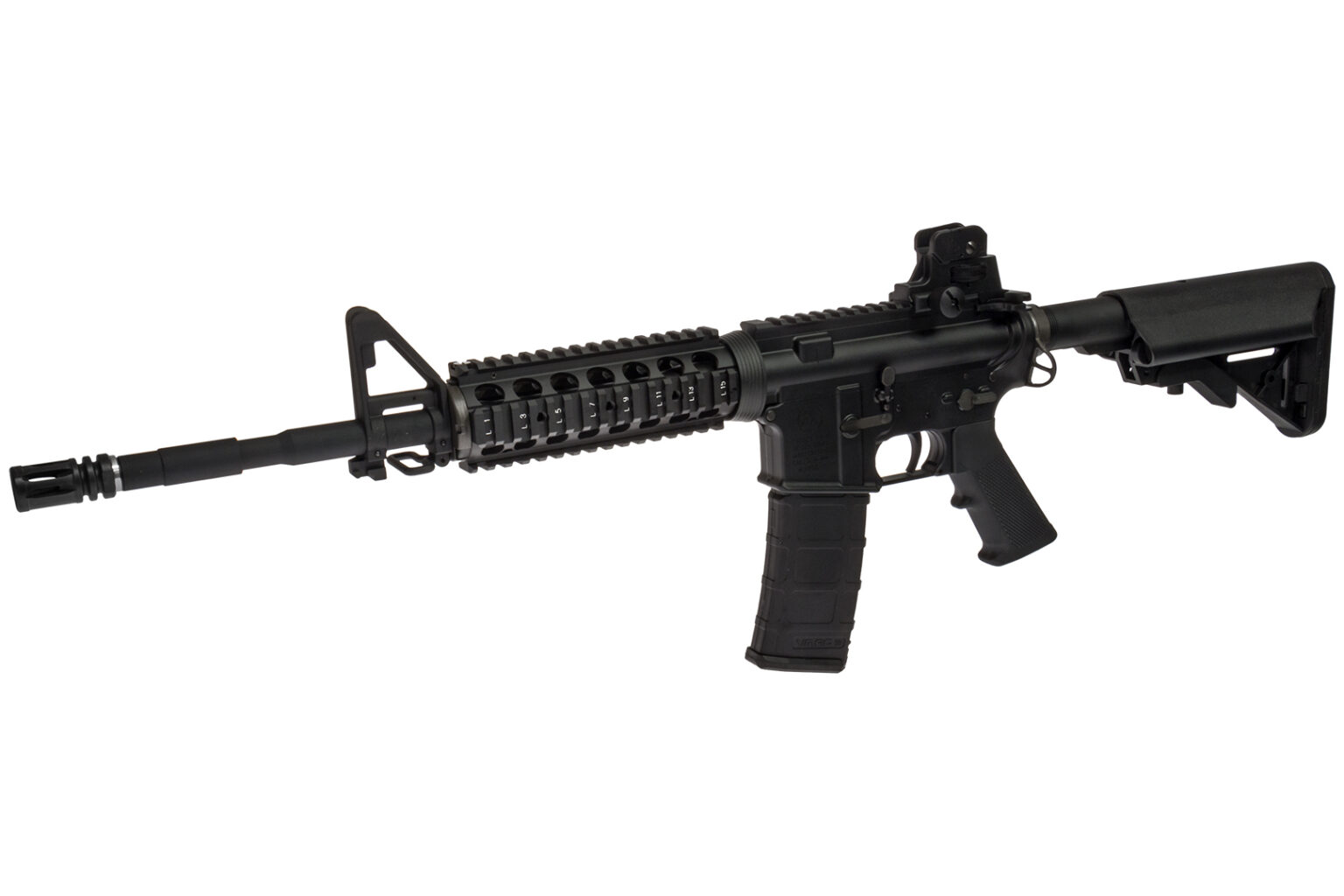 Colt M4 RIS Gas Blowback Hardball Gevær - Køb den på Rodes.dk Webshop