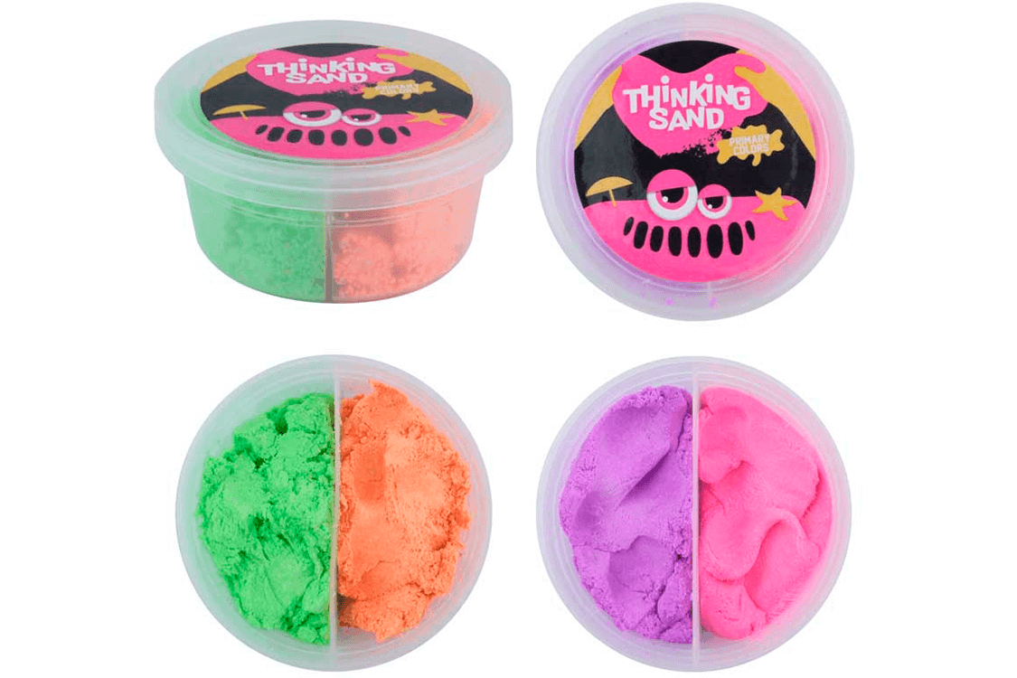 Magisk sand | Kan strækkes som slim | Køb på Webshop