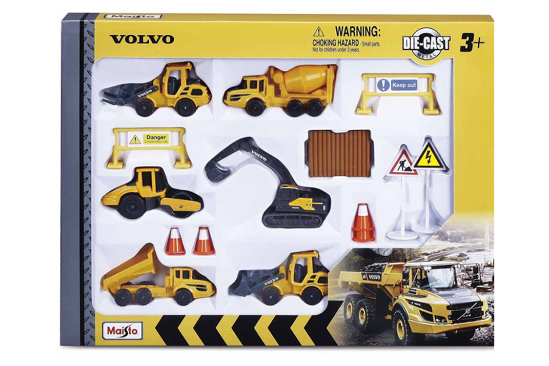 Køb Construction Volvo Set metal - Kæmpe Sæt - Rodes.dk