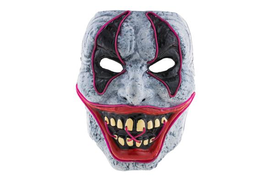 Køb Scary Klovne Maske med LED Lys - Rodes.dk