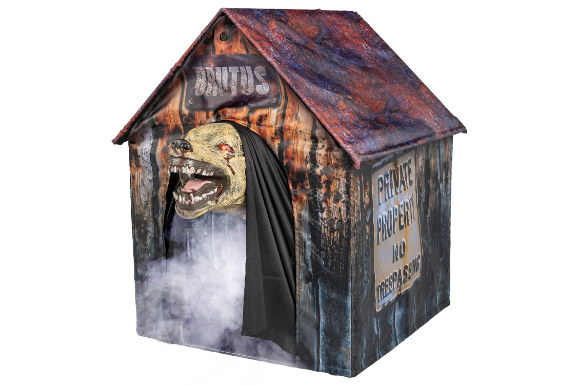 Køb Uhyggeligt hundehus med Bevægelse og Lyd - Rodes.dk